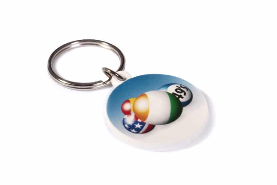 Recycled Plastic Keyrings - Purple Moon