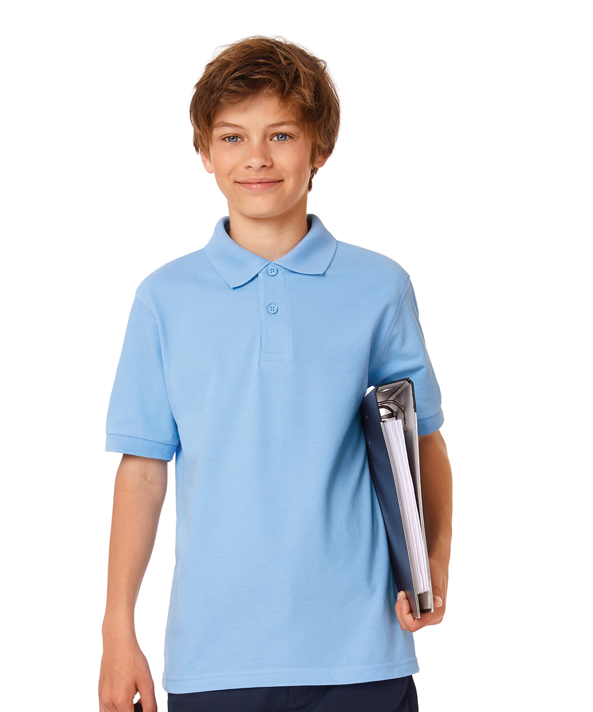 B&C Kid's Polo Shirt - Purple Moon 1