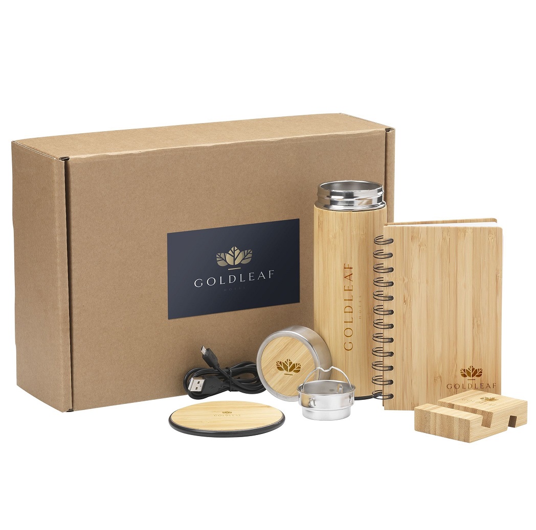 Bamboo Gifts Merchandise Box | Eco-Friendly Corporate Gifts