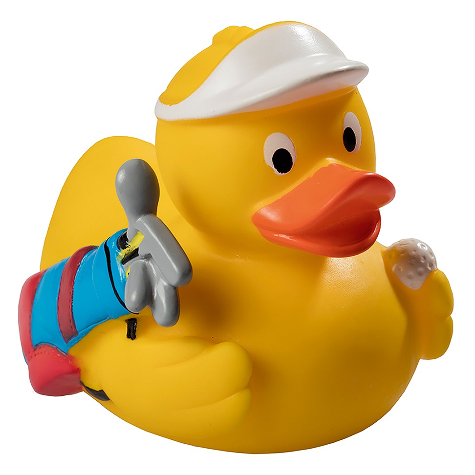 Golfer Rubber Duck | Corporate Golf Day Giveaways | Novelty Gifts