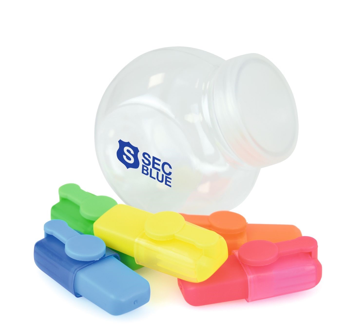 Mini Highlighter Set in Pot | Custom Printed Highlighters