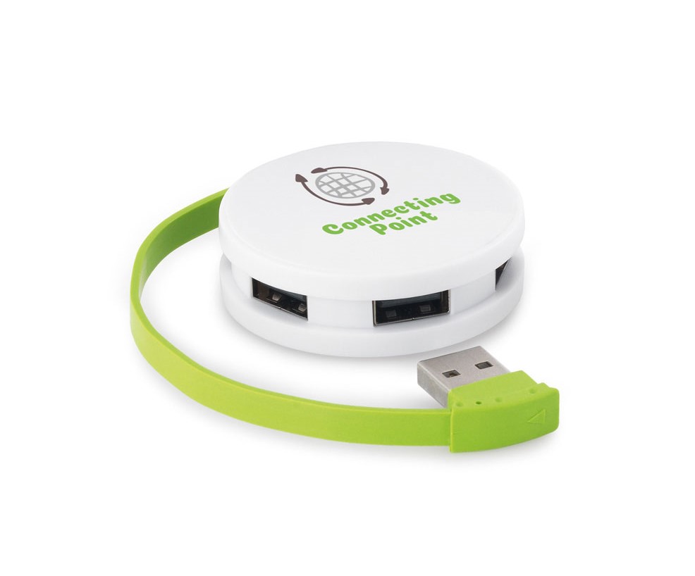 Round USB Hub - Purple Moon 1