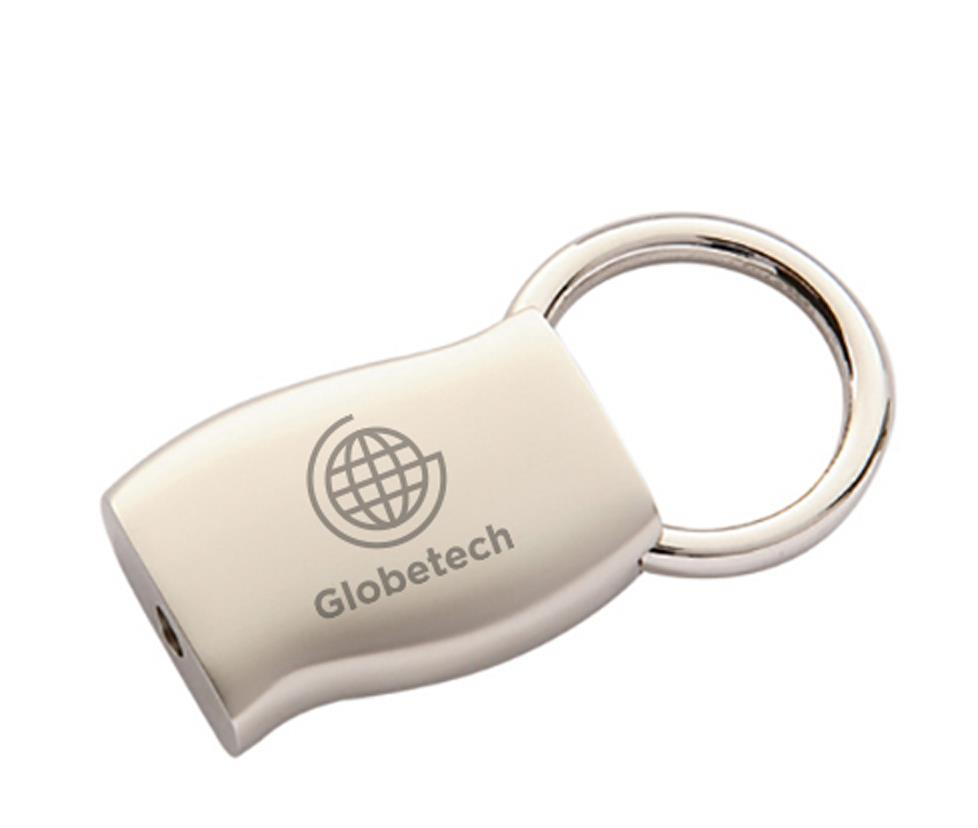 Metal Promotional Keyrings | Wave Metal Keyring | Purple Moon Promo